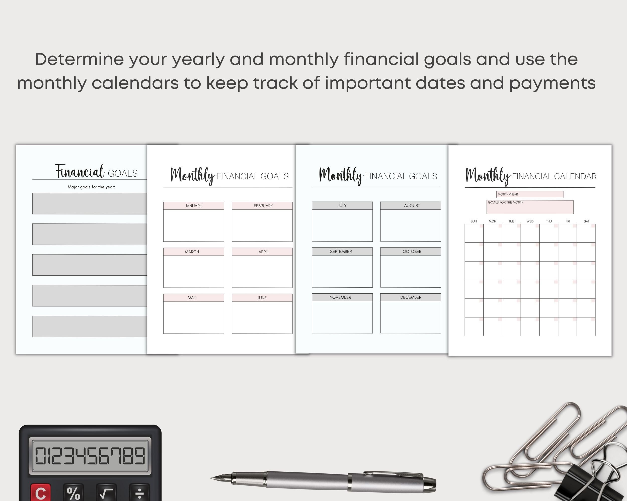 Budget Planner and Savings Tracker Bundle, Savings Challenges, Budget ...