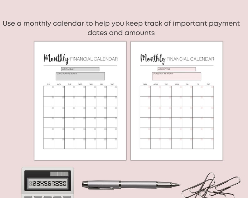 Budget Planner Printable, Monthly Budget Tracker, Income and Expense ...
