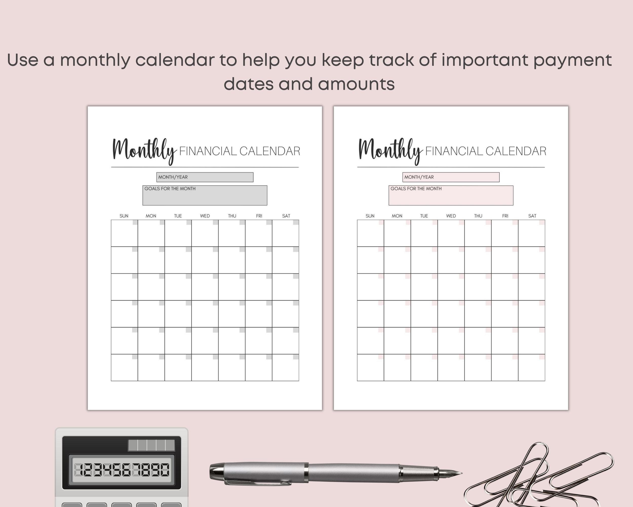 Budget Planner Printable, Monthly Budget Tracker, Income and Expense ...
