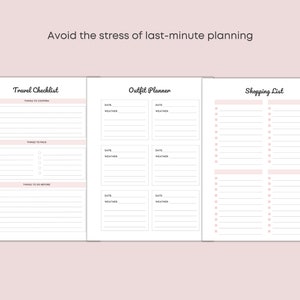Travel Planner Printable, Trip Planner, Vacation Planner, Bucket List ...