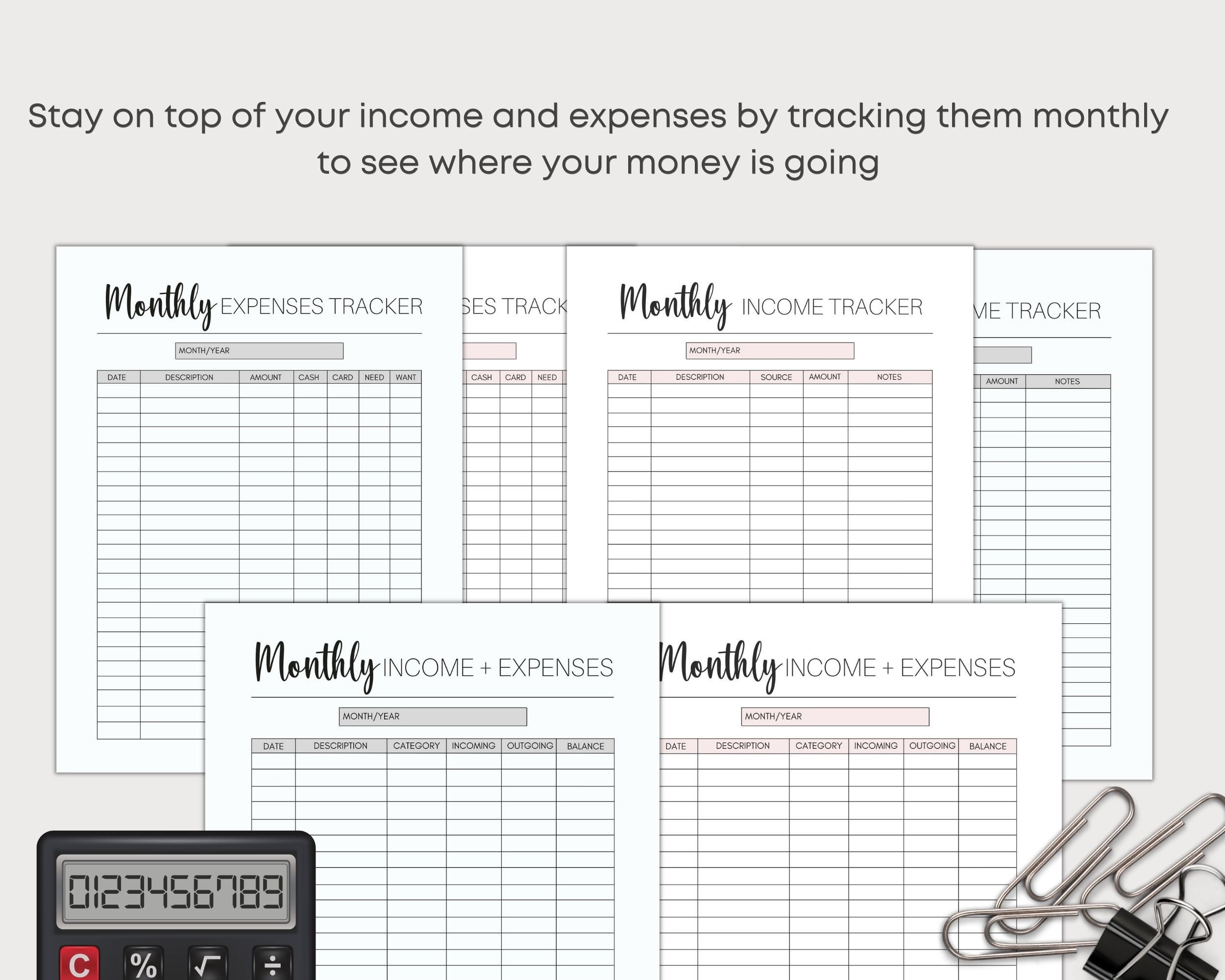 Budget Planner and Savings Tracker Bundle, Savings Challenges, Budget ...