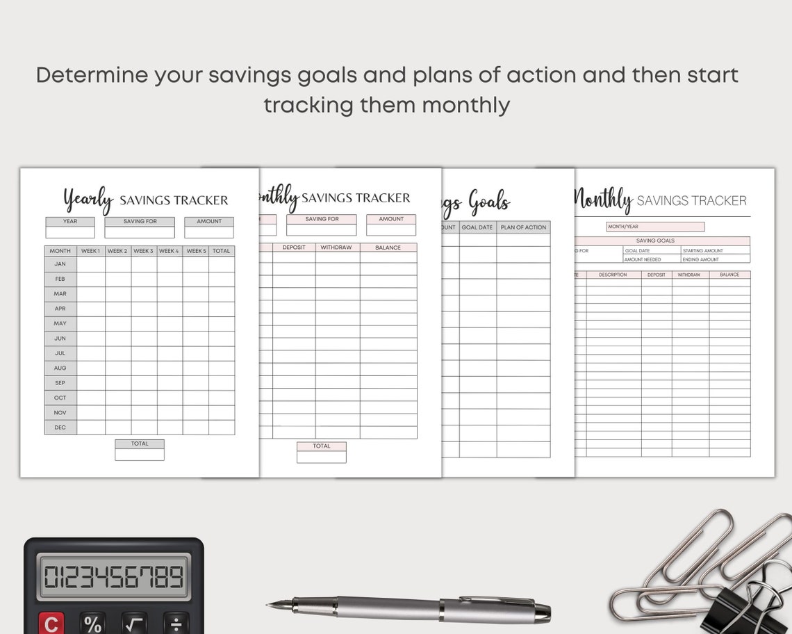 Budget Planner and Savings Tracker Bundle, Savings Challenges, Budget ...