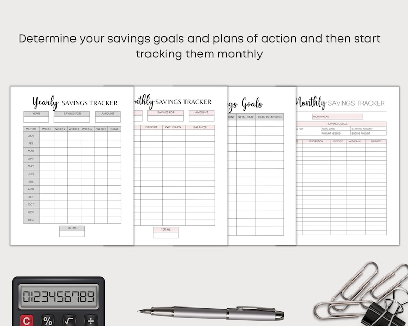 Budget Planner and Savings Tracker Bundle, Savings Challenges, Budget ...