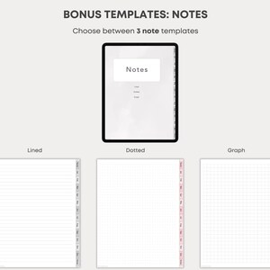 Undated Digital Planner, Portrait Style, Digital Planner, Monthly ...
