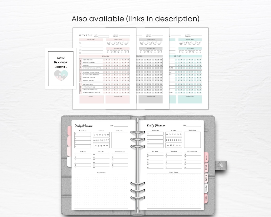 ADHD Behavior Tracker Printable Daily Behavior Tracker ADHD - Etsy