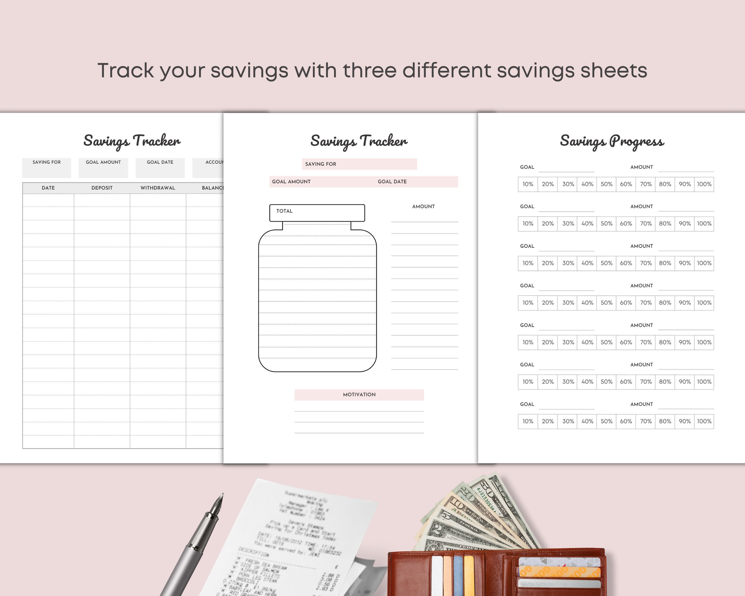 Finance Planner Printable, Expense Tracker, Bill Tracker, No Spend ...