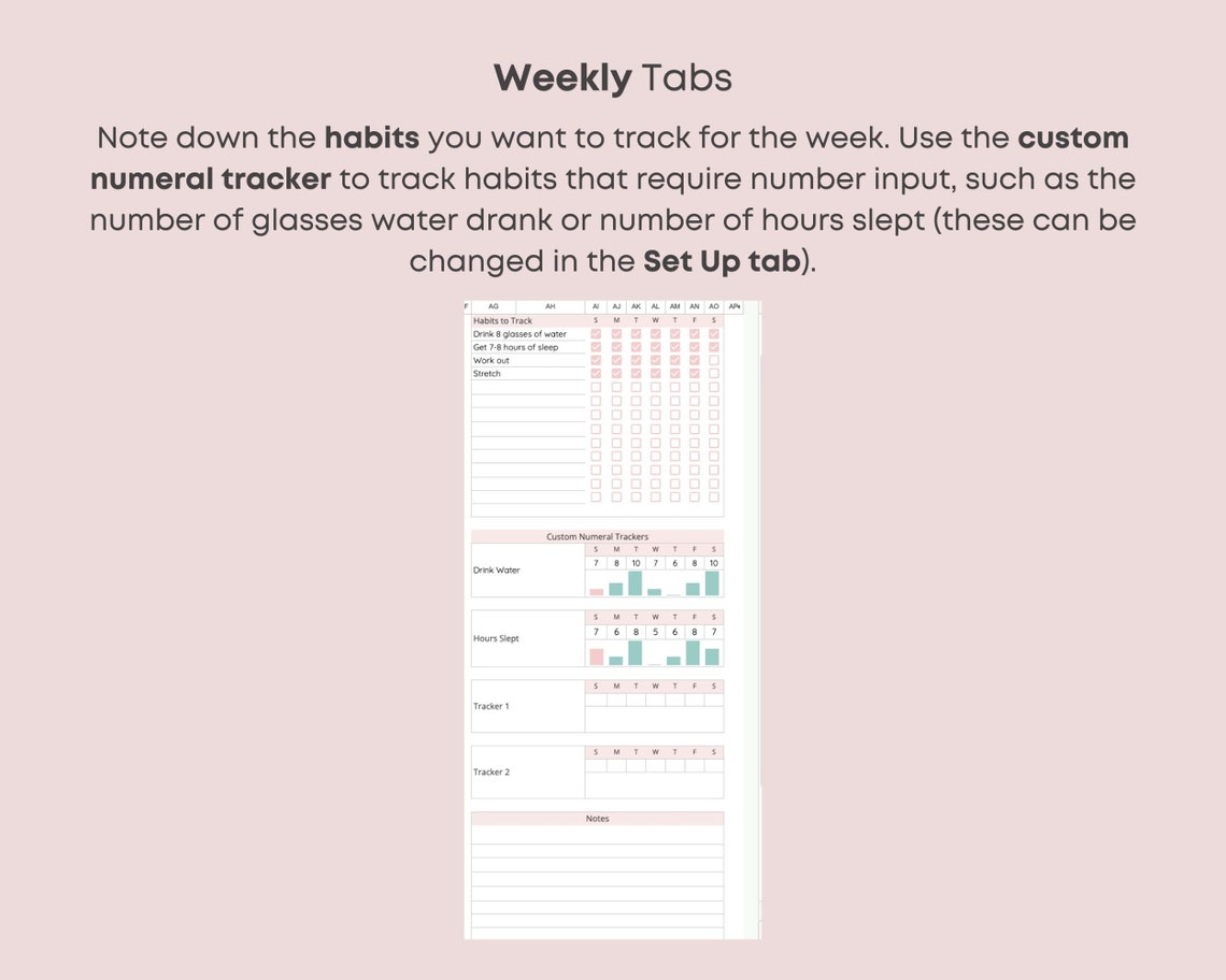Ultimate Digital Planner Spreadsheet, Google Sheets, To-do List ...