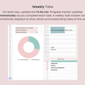 Ultimate Digital Planner Spreadsheet, Google Sheets, To-do List ...
