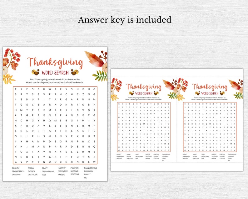 Thanksgiving Game Bundle Printable, Friendsgiving Games, Thanksgiving ...