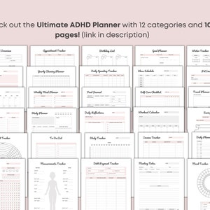 ADHD Daily Planner Printable, ADHD Tracker, Behavior Tracker, ADHD ...