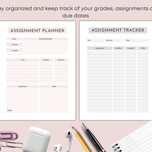 Student Planner Printable, Academic Planner, Class Schedule, 2023 ...
