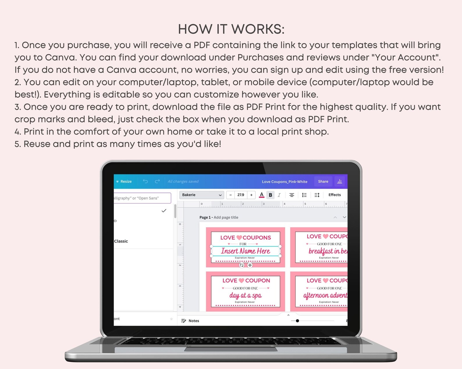 Printable Valentine Bundle, Custom Valentine's Day Card, Editable Love ...