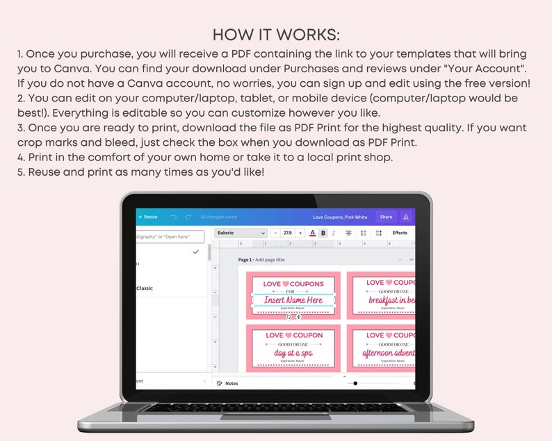 Printable Valentine Bundle, Custom Valentine's Day Card, Editable Love ...