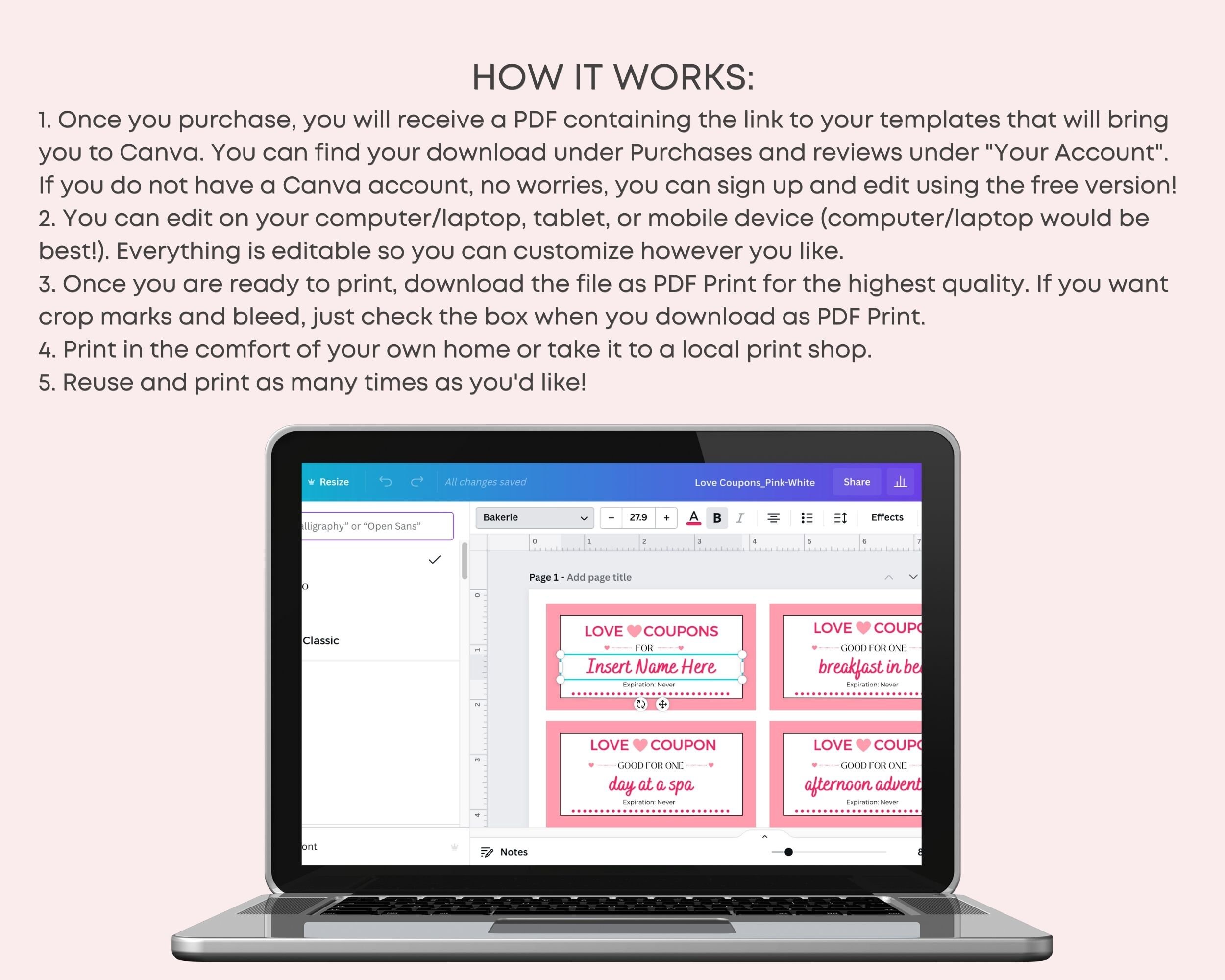 Printable Valentine Bundle, Custom Valentine's Day Card, Editable Love ...