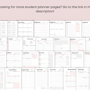 Student Planner Printable, Academic Planner, Class Schedule, 2023 ...