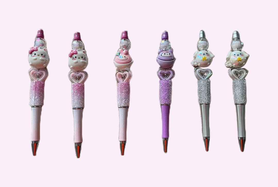 Kawai Sanrio String Pen Hello Kitty, Cinnamon Roll, My Melody, Kuromi ...