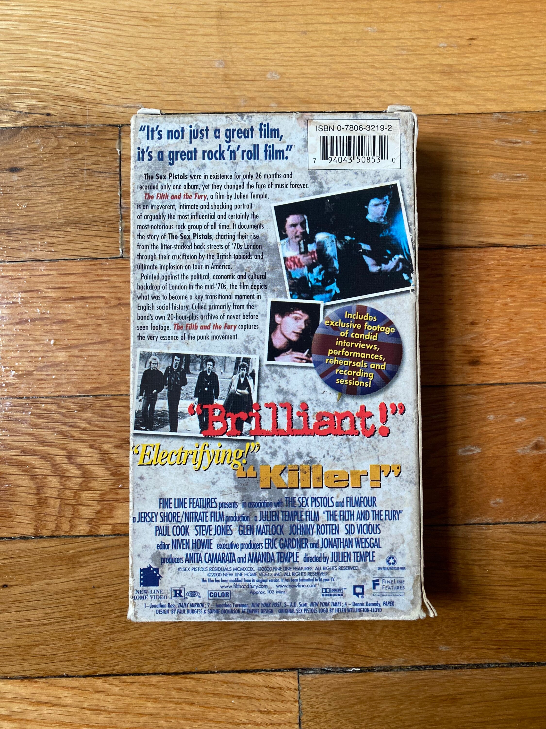 Sex Pistols The Filth And The Fury Vintage Vhs Sid Vicious 1977 Punk Etsy