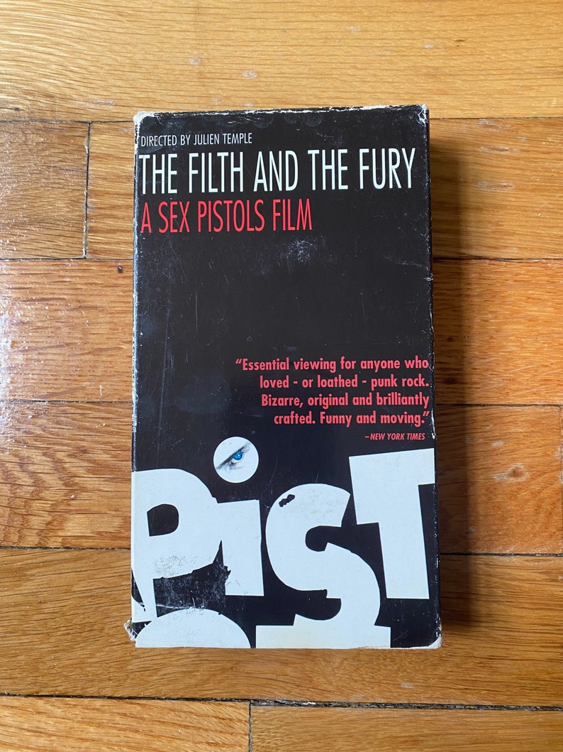 Sex Pistols The Filth And The Fury Vintage Vhs Sid Vicious Etsy