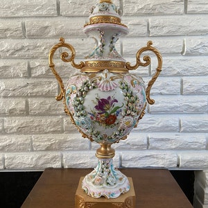 Tiche Italian Rare Porcelain Vase/urn - Etsy