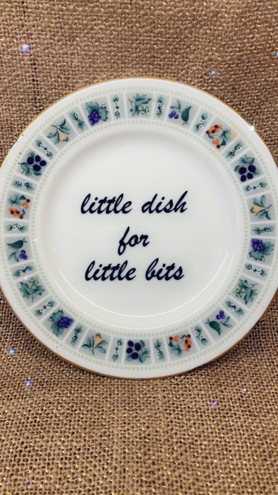 Upcycled / Repurposed Plate / Vintage Trinket Plate / Little Dish for ...