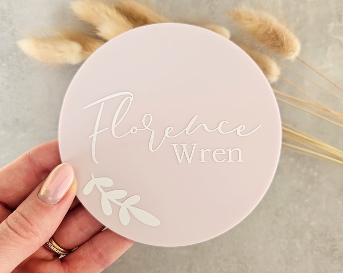 Newborn Baby Name Announcement Sign New Baby Reveal Sign New Baby Name ...