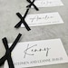 Bowed Wedding Table Place Names | Card and Bow Name Tags | Table ...
