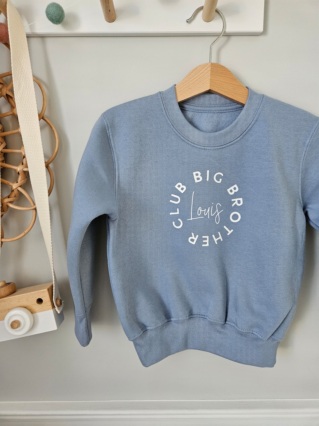 Personalised Sibling Jumper Big Brother Club Jumper Big Brother Club ...