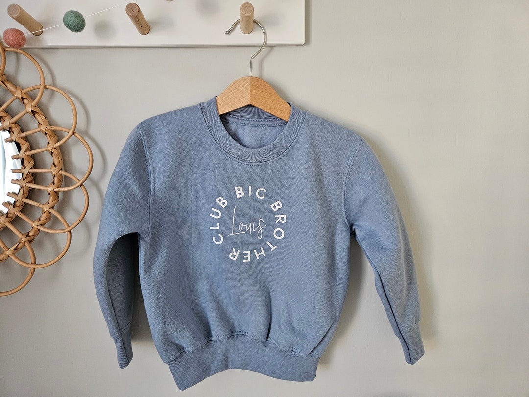 Personalised Sibling Jumper Big Brother Club Jumper Big Brother Club ...