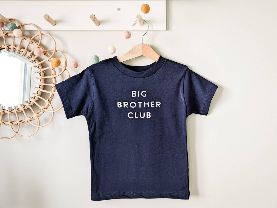 Sibling T-shirt Big Brother Club Top Big Sister Club Top Pregnancy ...