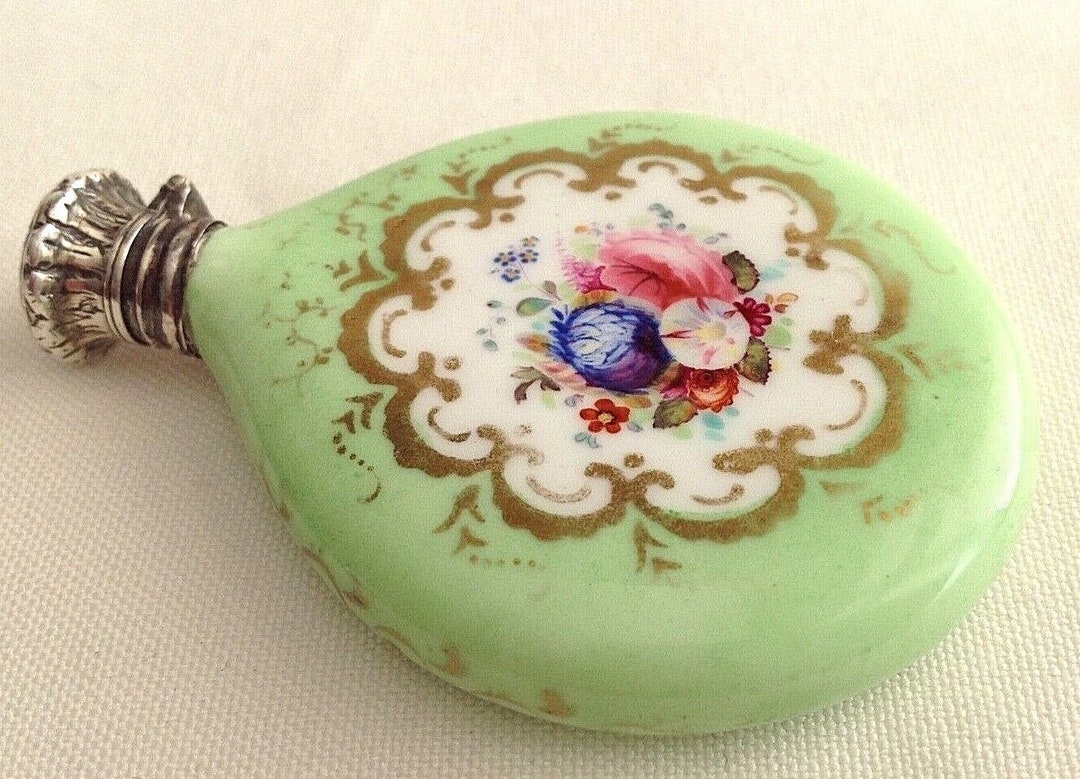 Antique Ceramic Hand Painted Victorian Perfume Scent Bottle - Etsy