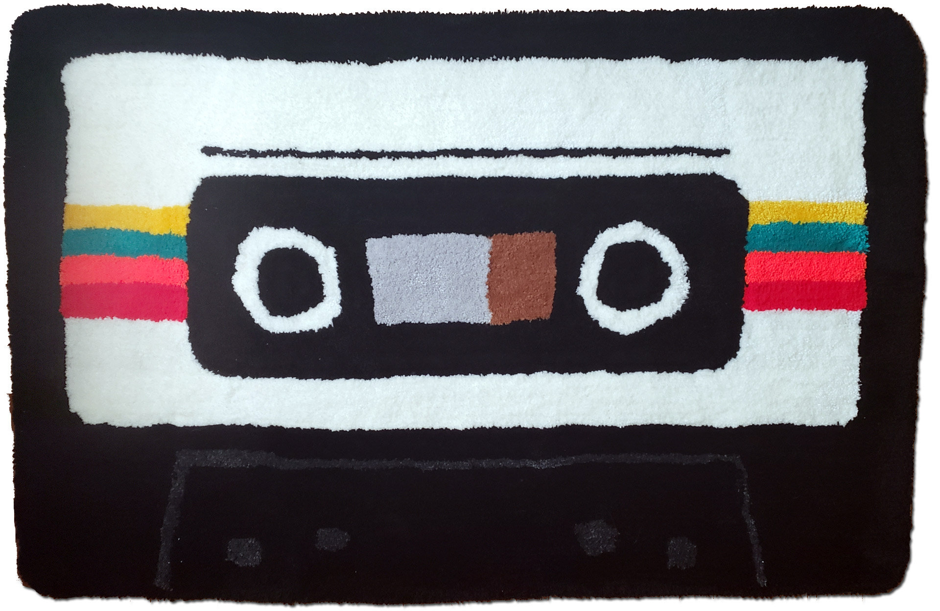 Fuzzy Vintage Cassette Tape Rug | Etsy