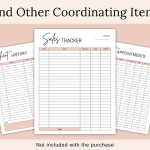Canva Printable Supplies Tracker Editable Supplies Log - Etsy