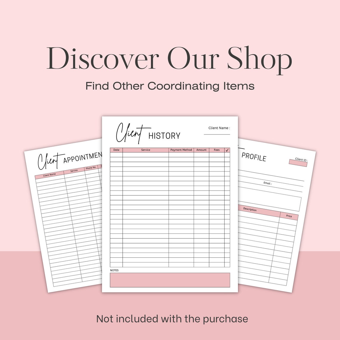 Canva Printable Customer Information, Cleaning Service Planner, Cleaner ...