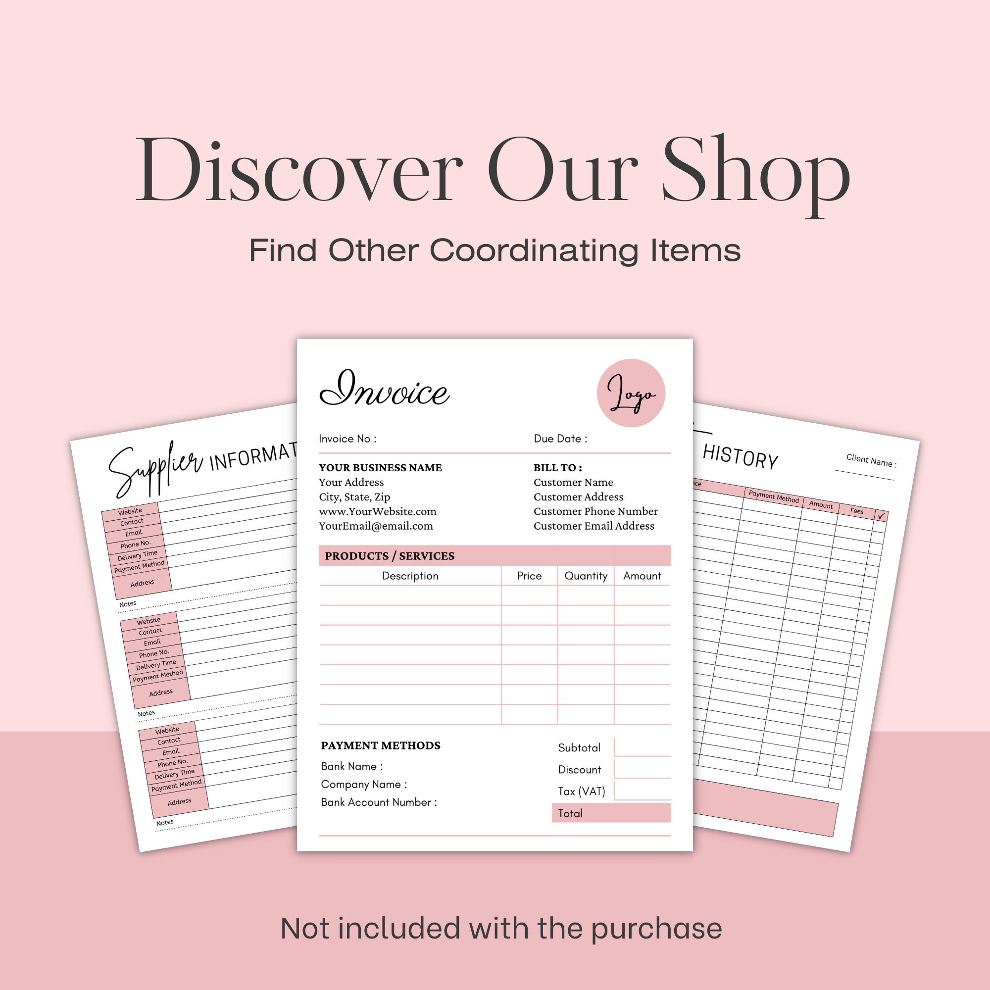 Canva Printable Supplies Tracker, Editable Supplies Log, Supply Order ...