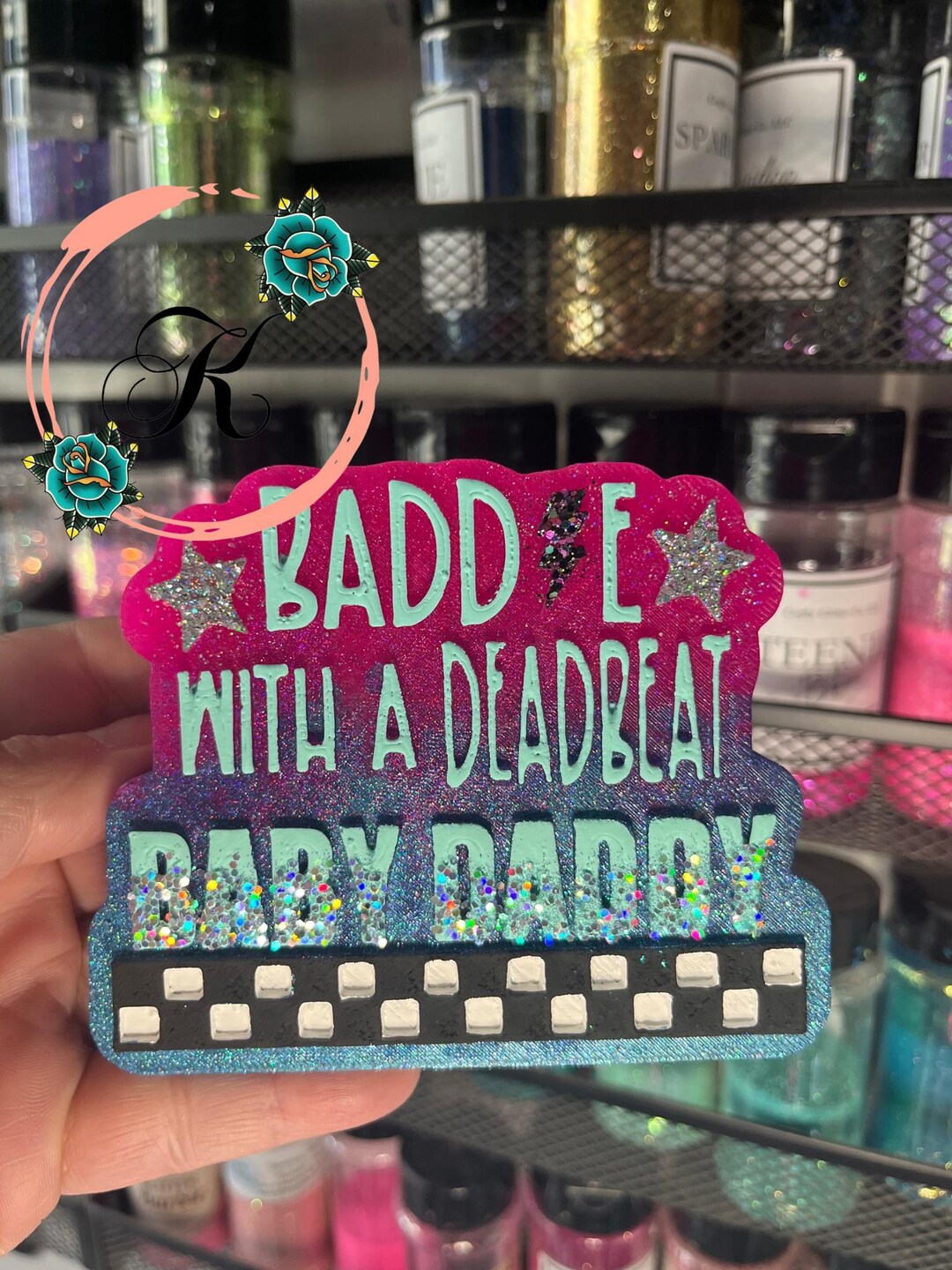 Baddie With A Deadbeat Baby Daddy Car Freshener - Etsy UK