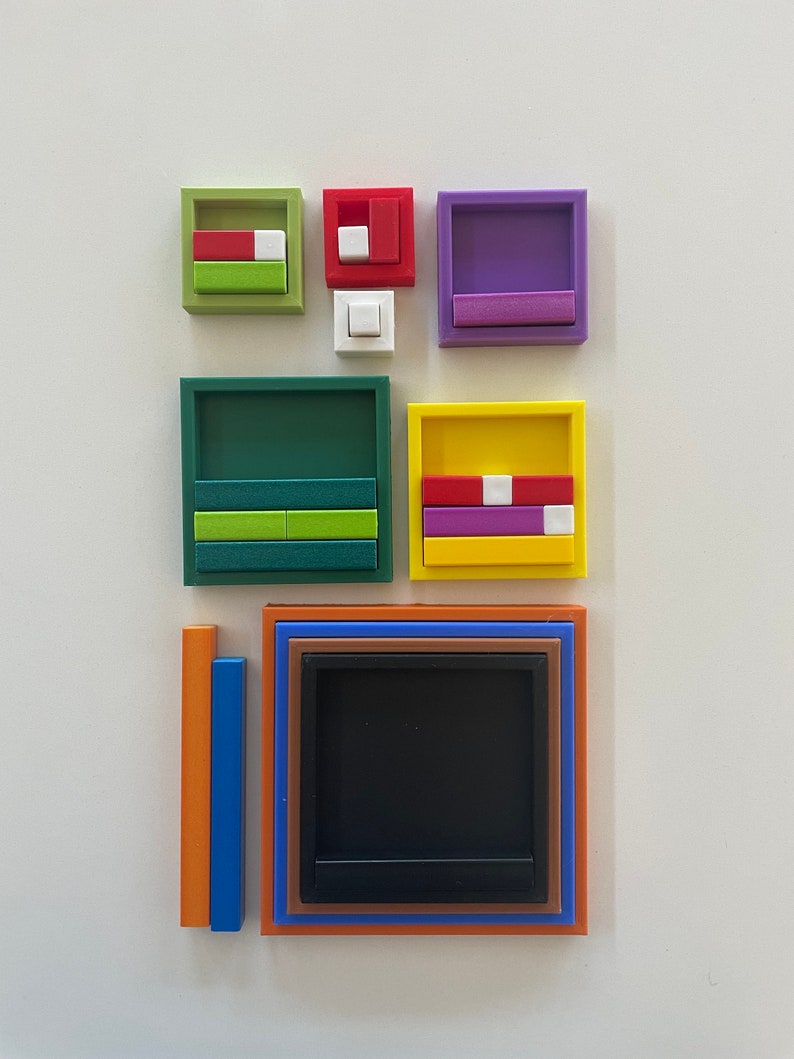 New and Improved Colors! Math Learning Aids, Cuisenaire Rod Trays - Etsy