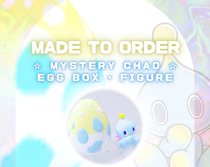 Made to Order: *new* Mystery Chao Egg, Box and Random Figure (neutral ...