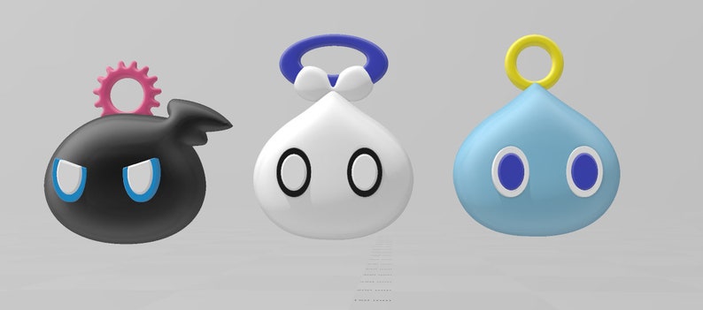 Made to Order: 3D Printed Sonic Chao Charm Tags choose Between Hero ...
