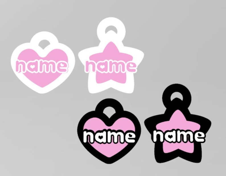 Custom Name Tag Charm, for Fursuit/therian/petplay Collar - Etsy