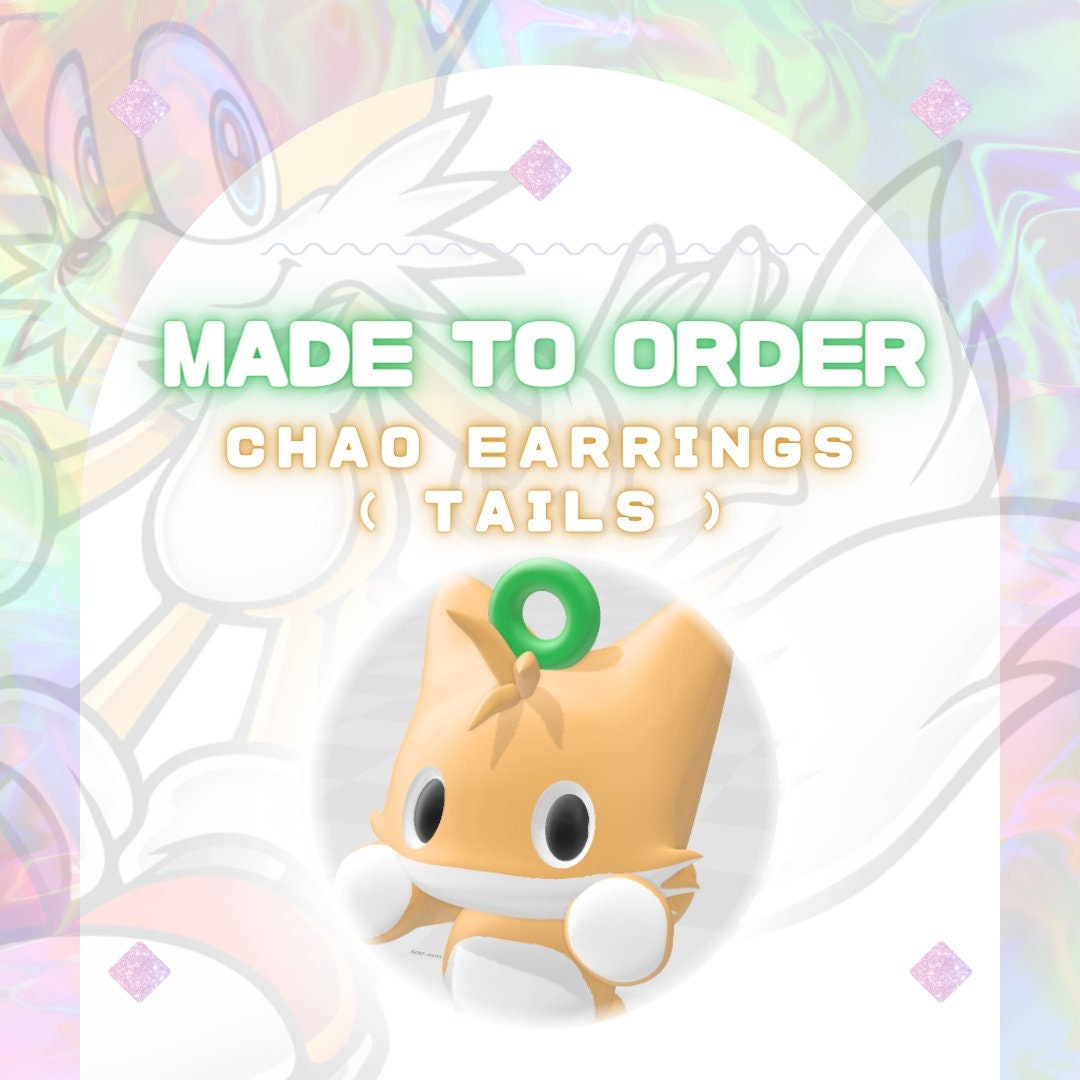 Made to Order: Chao Earrings (tails, Tails the Fox, Miles Prower ...
