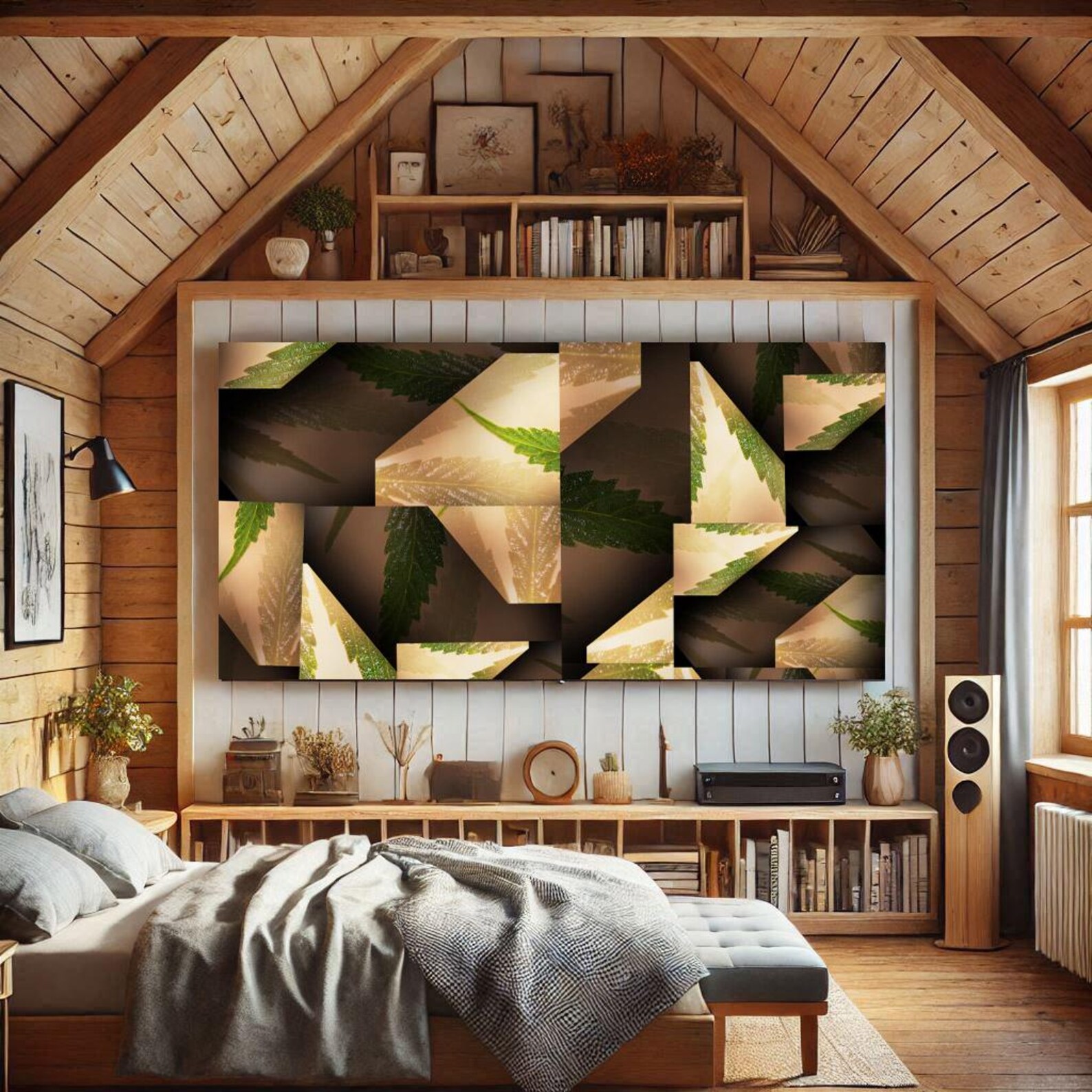 Abstract Marijuana Art for Digital Frame or Print / Design for ...