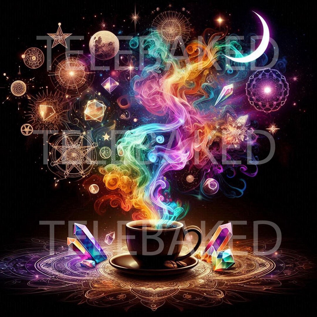 Printable Wall Art / Metaphysical Digital Design / Mystical Coffee ...