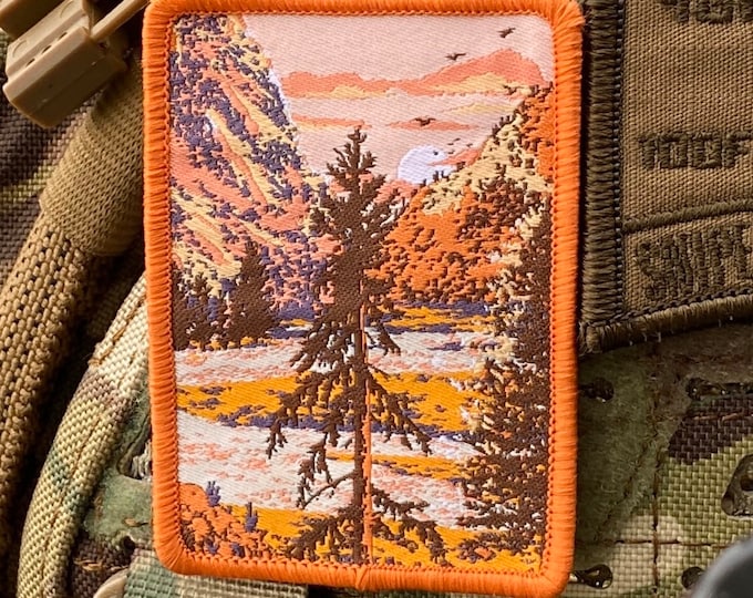First Light - Woven Patch - Iron on or Velcro Backings - Patch for Backpacks, Hats or Jeans ...