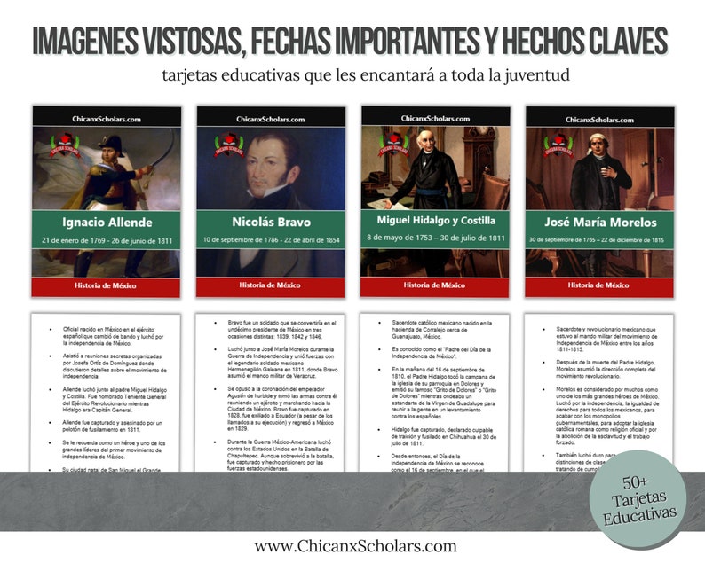 50+ Historia De Mexico Imprimibles | Tarjetas Didacticas | Prueba Y ...