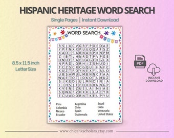 Hispanic Heritage Unscramble Worksheet | Latino History Unscramble Page ...