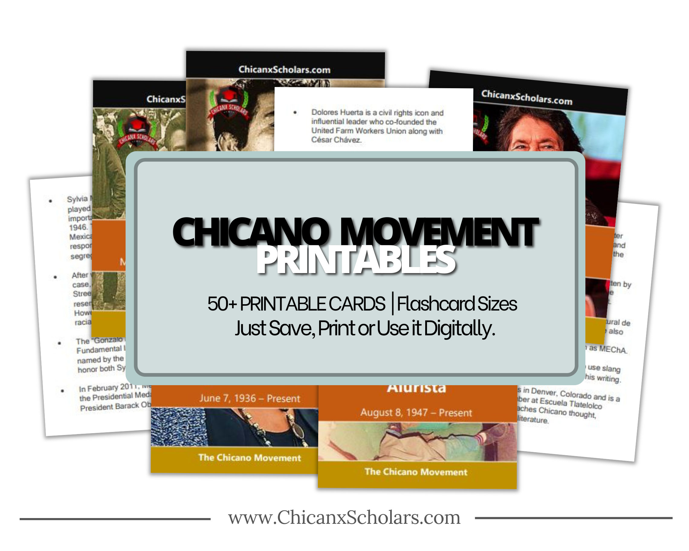 50+ Chicano Movement Cards | Quiz & Answer Key Included | Cesar Chavez ...