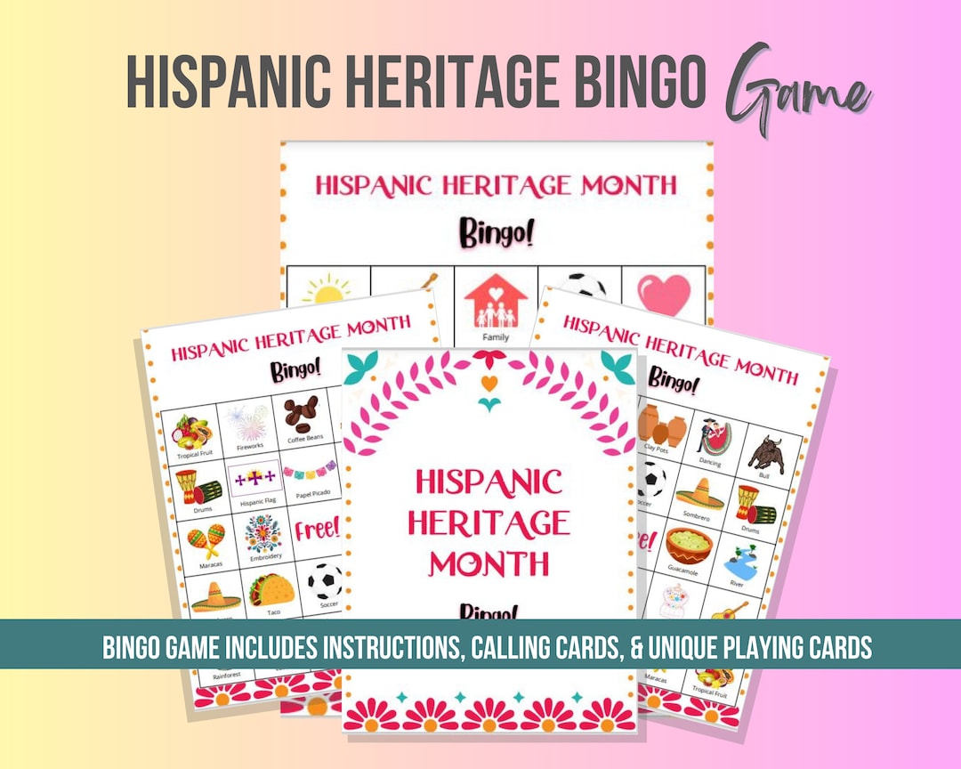 BULLETIN BOARDS, GAMES for Adults, Hispanic Heritage, Digital Loteria ...
