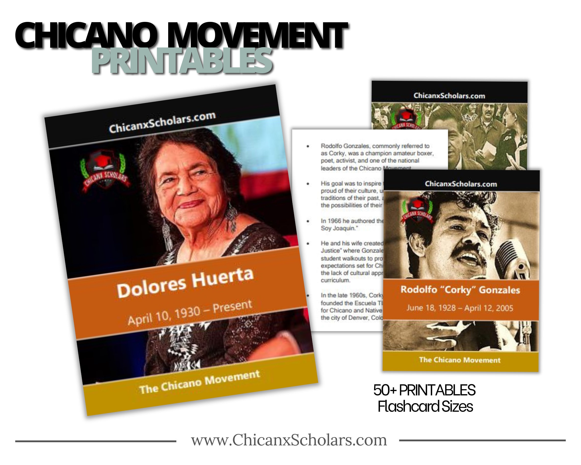 50+ Chicano Movement Cards | Quiz & Answer Key Included | Cesar Chavez ...