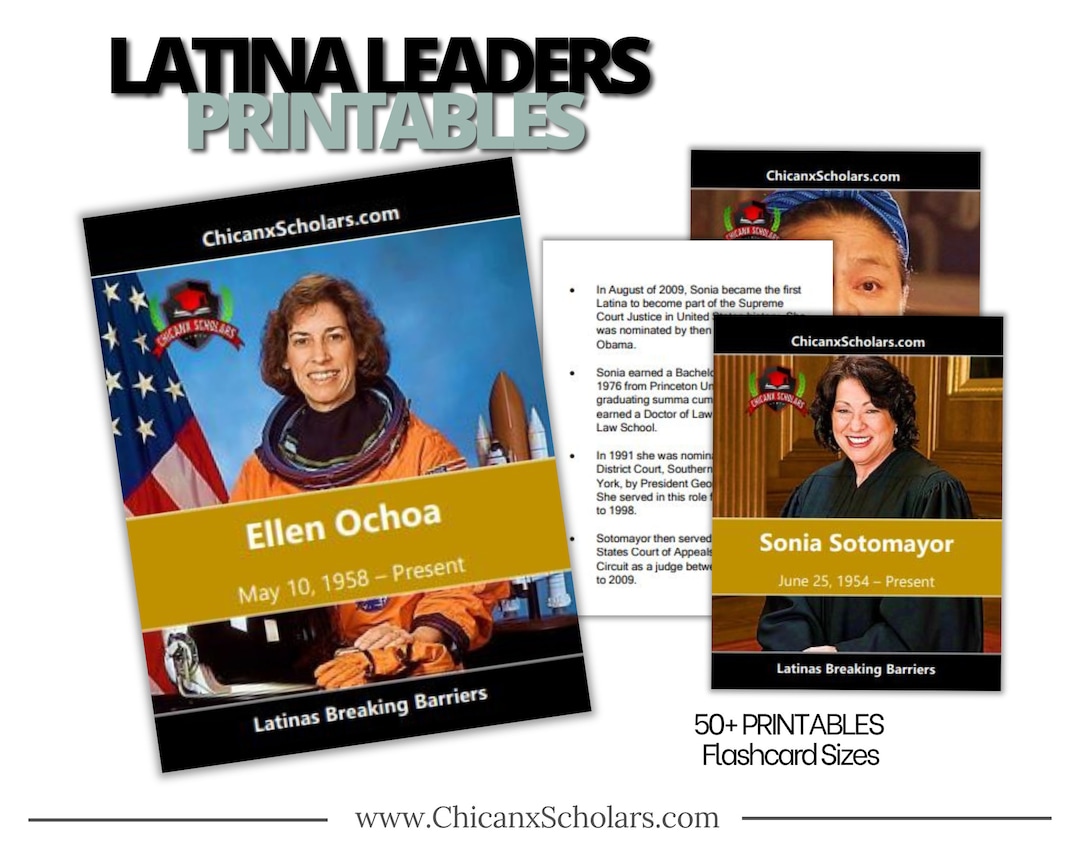 50+ Latina Educational Cards | Quiz & Answer Key Included | Women's ...