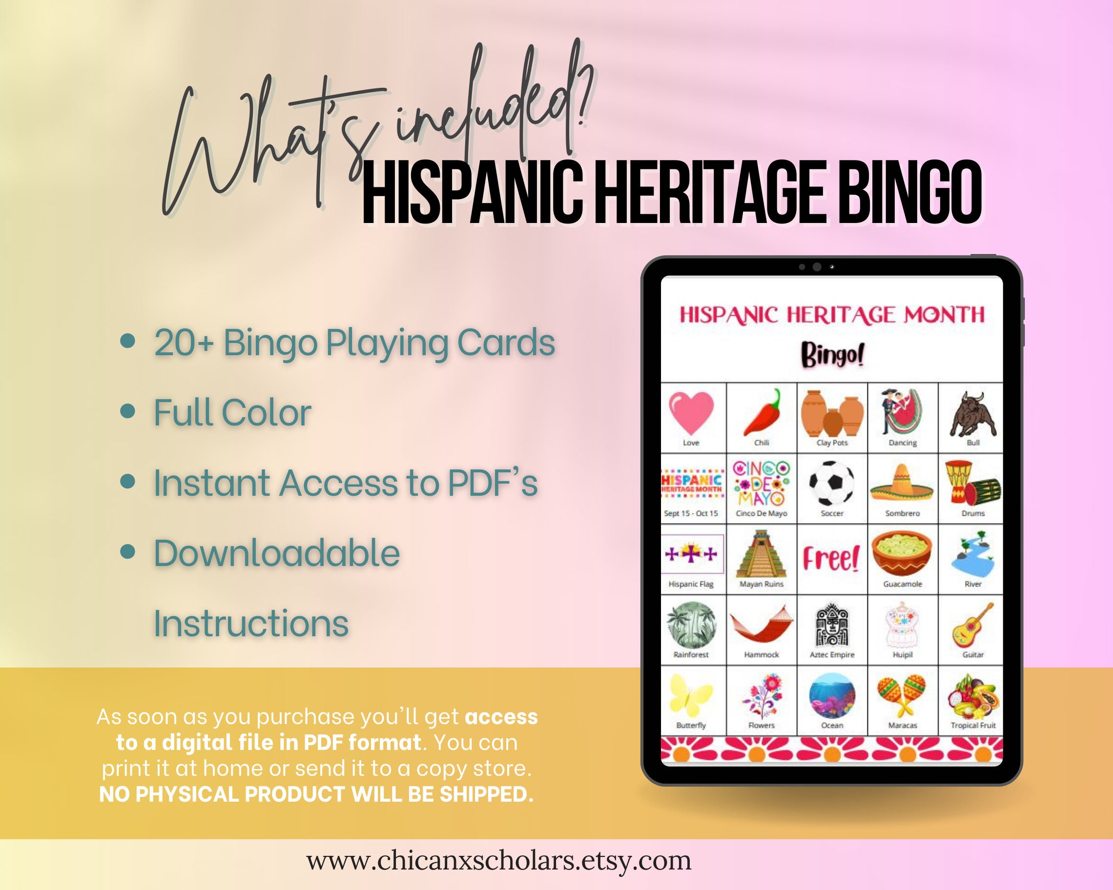BULLETIN BOARDS, GAMES for Adults, Hispanic Heritage, Digital Loteria ...